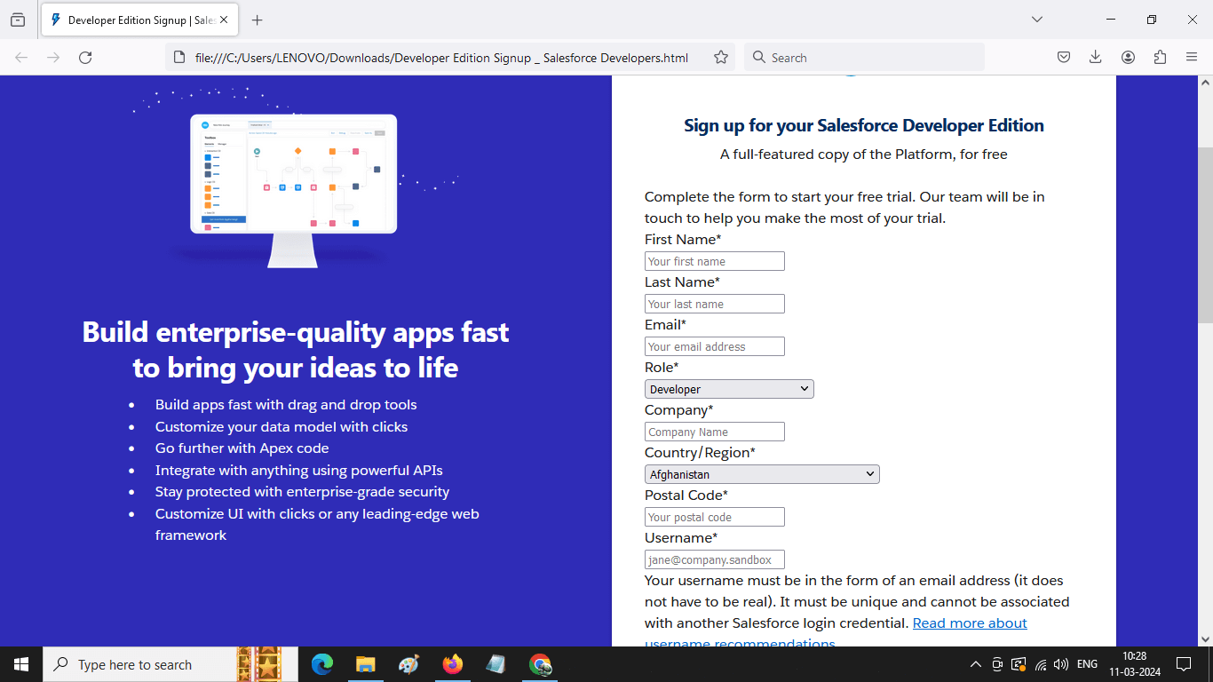 How to create a Developer Org In Salesforce - ForceLearn