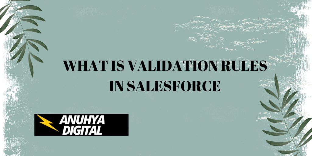 What is Validation Rules in Salesforce - Learn Salesforce with Anuhya ...