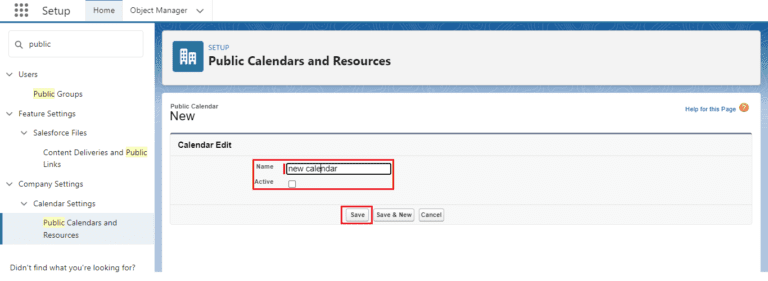 How to Setup Public Calendar in Salesforce - Learn Salesforce with Anuhya Digital