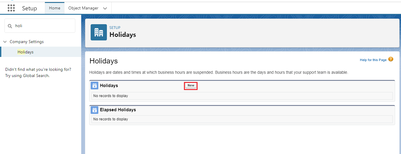 How to Setup Holidays in Salesforce - Learn Salesforce with Anuhya Digital