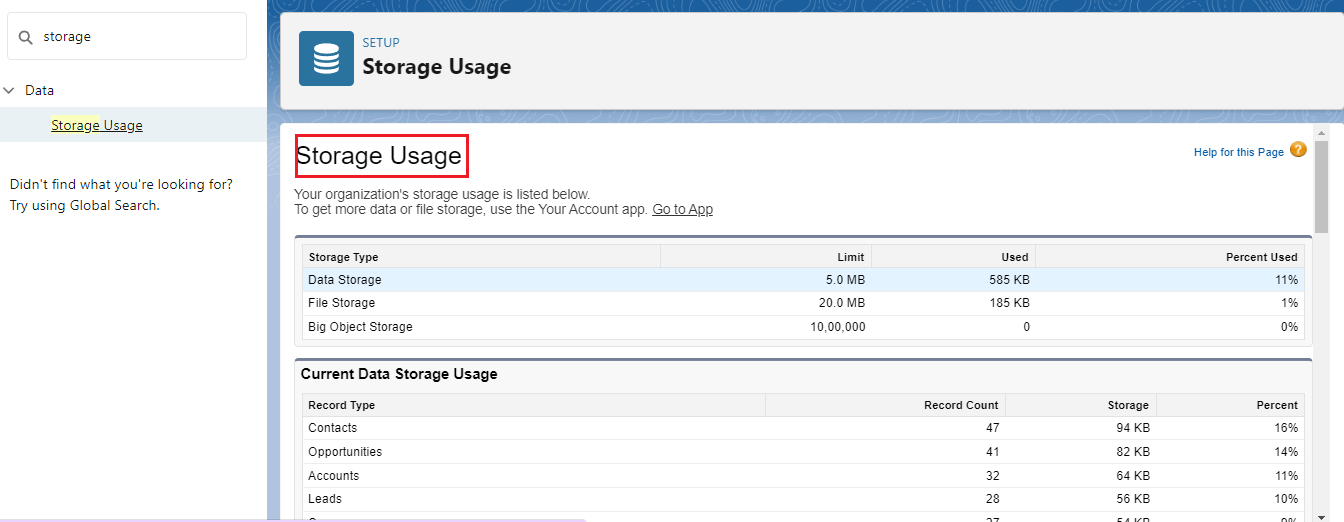 What Is Storage Usage And Its Uses In Salesforce Learn Salesforce 0202