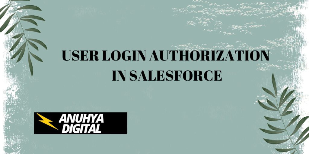 User Login Authorization In Salesforce Learn Salesforce With Anuhya Digital