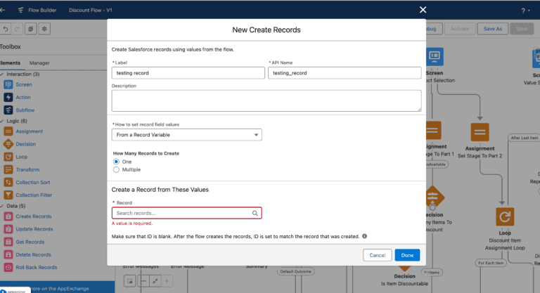 How To Create Records In Salesforce Flow Learn Salesforce With Anuhya