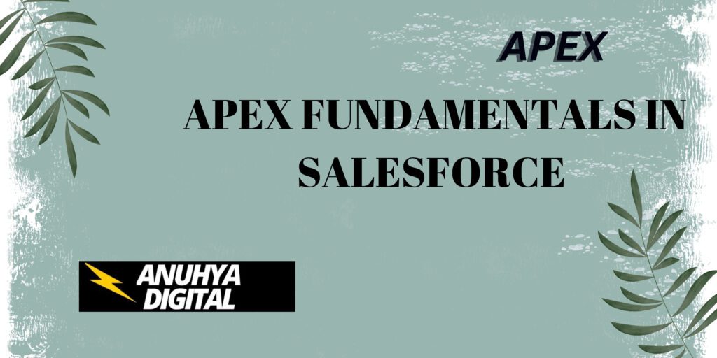 Apex Fundamentals In Salesforce Learn Salesforce With Anuhya Digital
