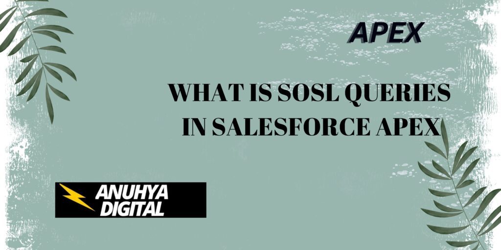 What is SOSL Queries in Salesforce Apex - Learn Salesforce with Anuhya Digital